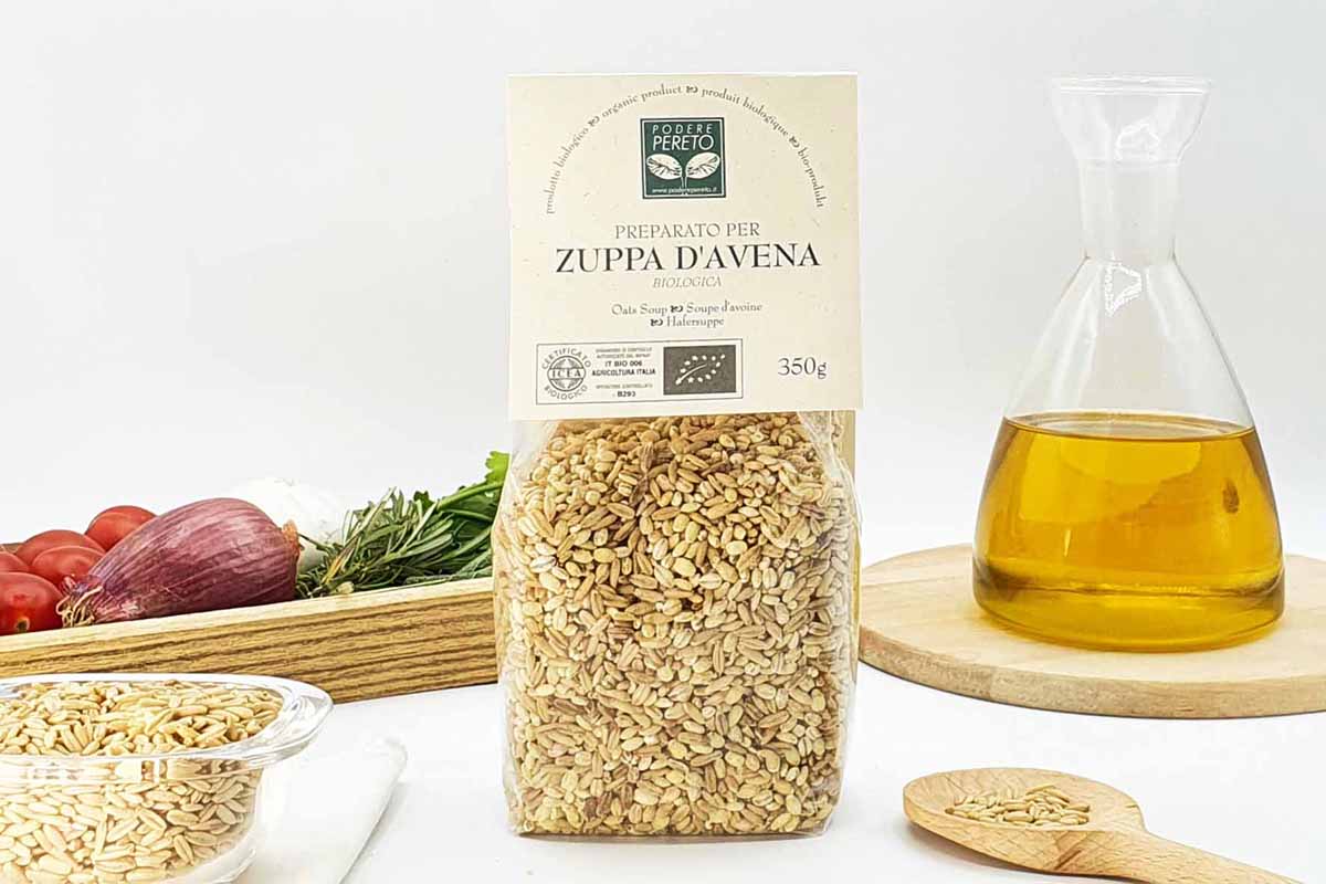 Oat soup | Italian organic cereals | typical Tuscan products